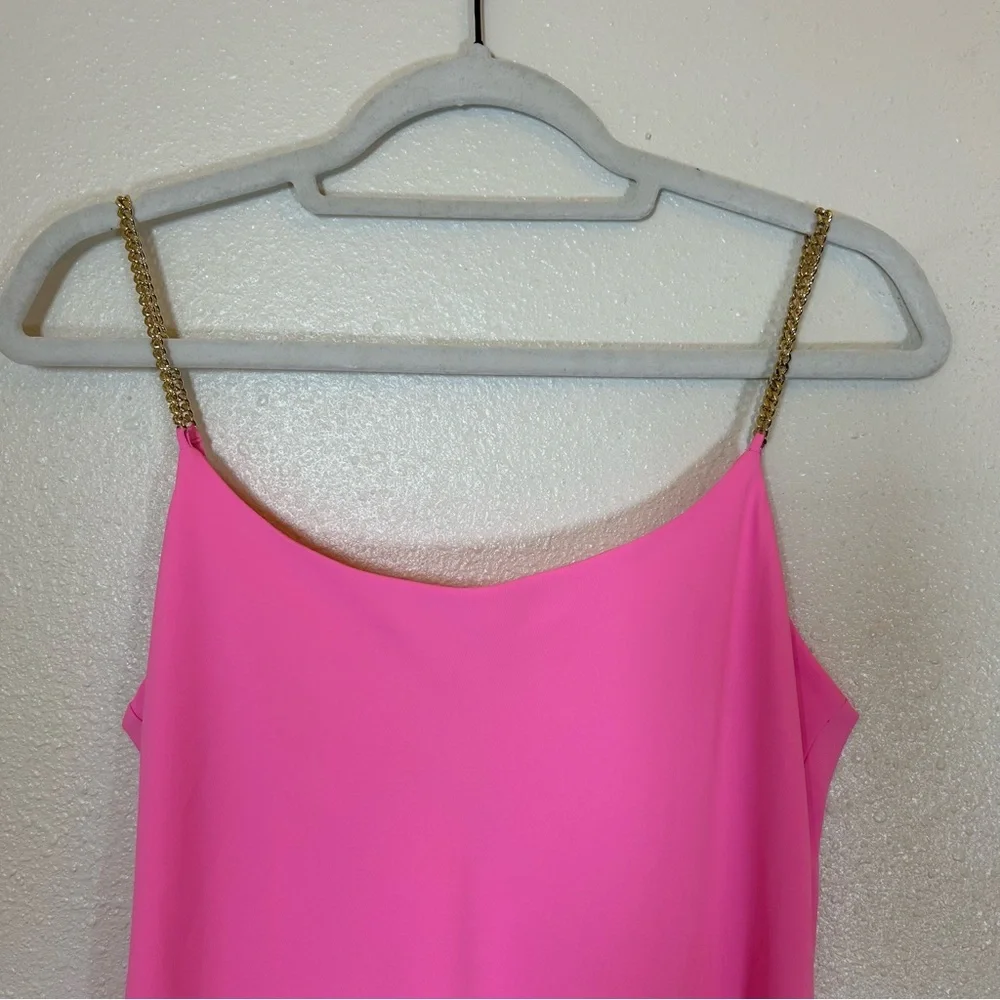 Amanda Uprichard | Dresses | Amanda Uprichard Hot Pink Silky Midi Slip ...
